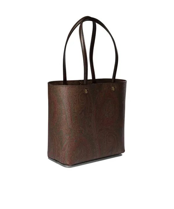 Etro Paisley Printed Essential Tote Bag - Brown