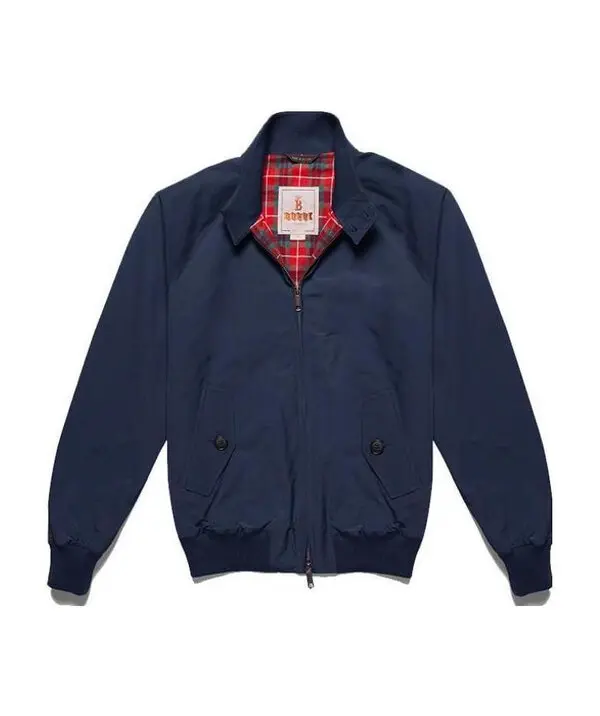 BARACUTA G9 Harrington Zip-up Bomber Jacket - Blue