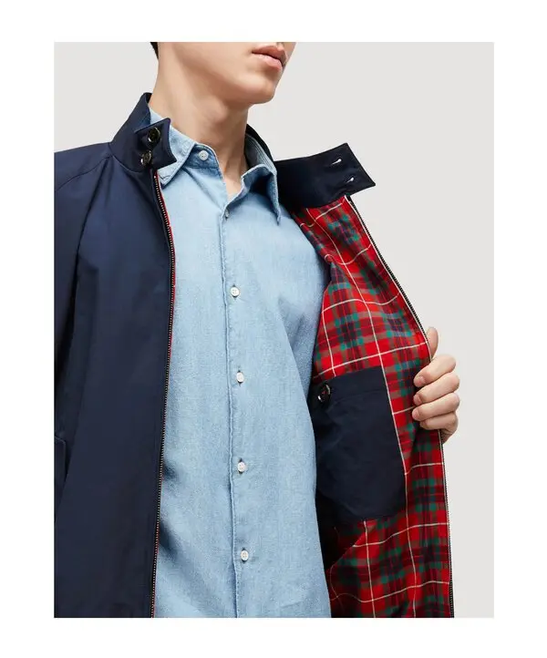 BARACUTA G9 Harrington Zip-up Bomber Jacket - Blue