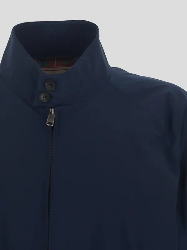 BARACUTA G9 Harrington Zip-up Bomber Jacket - Blue