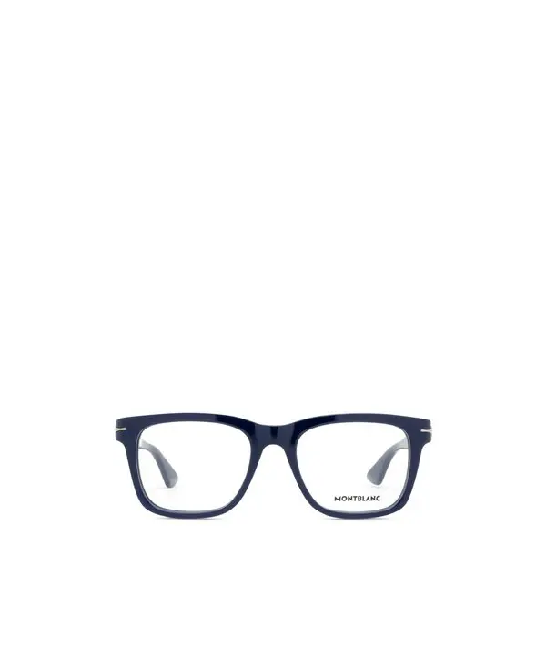 Montblanc Eyewear Square Frame Glasses - Blue