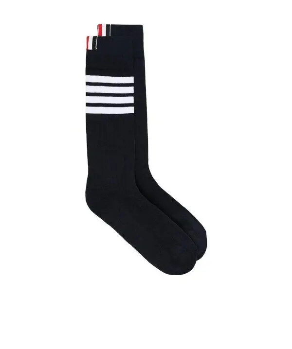 Thom Browne 4-bar Stripe Crew Socks - Black