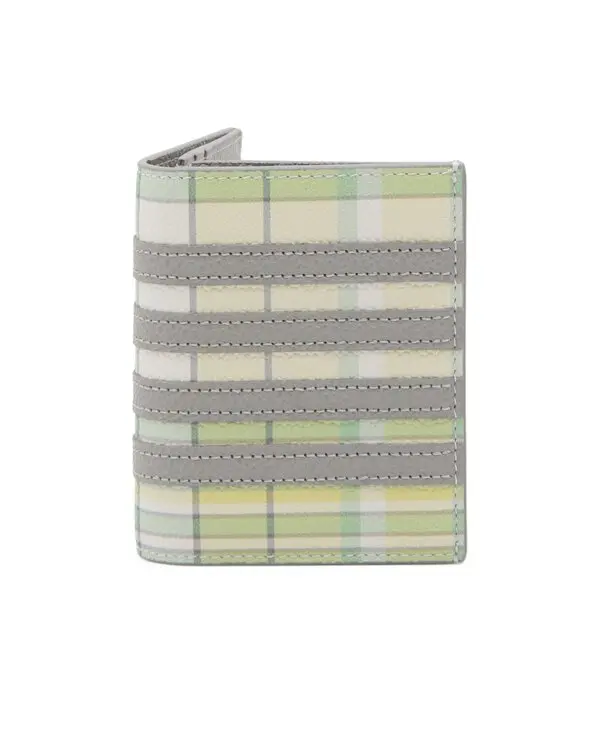 Thom Browne Checked Bi-fold Wallet - Gray