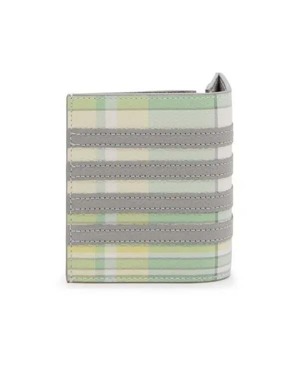Thom Browne Checked Bi-fold Wallet - Gray