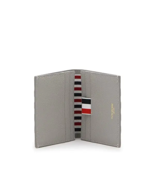 Thom Browne Checked Bi-fold Wallet - Gray