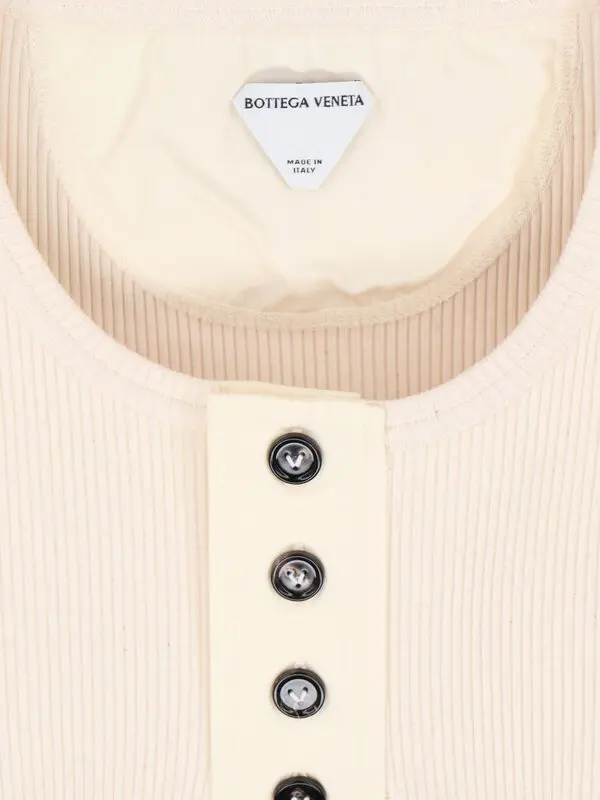 Bottega Veneta Slim Fit Ribbed Knit Top