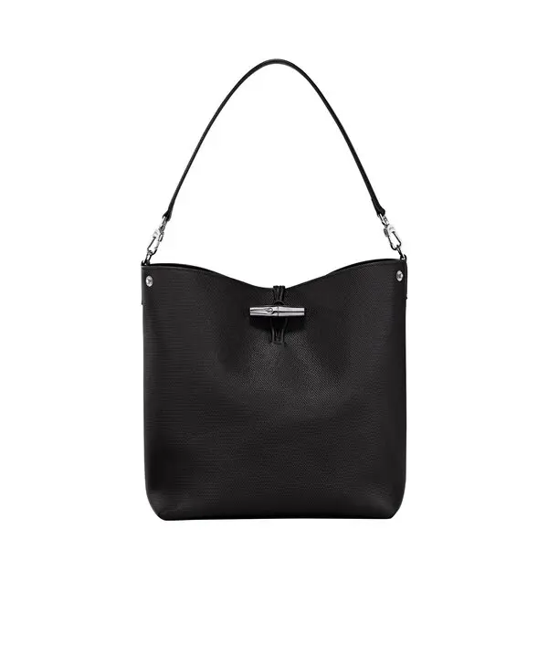 Longchamp Le Roseau M Shoulder Bag - Black