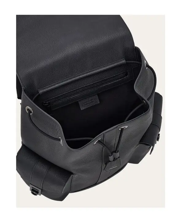 FERRAGAMO Gancini Buckle Double Pocket Backpack