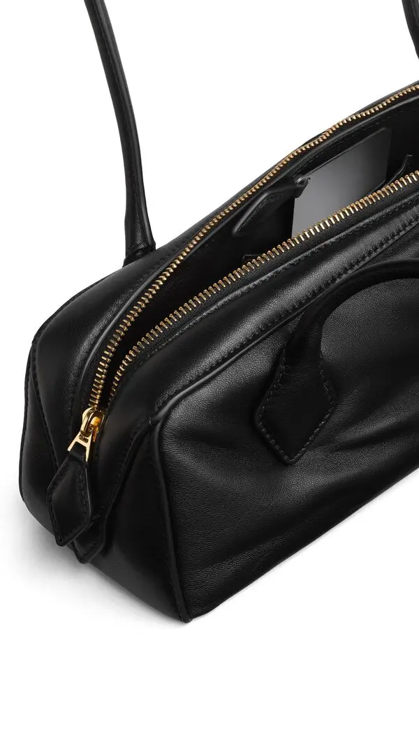 Alaïa Le Teckel Medium Bag In Padded Leather - Black