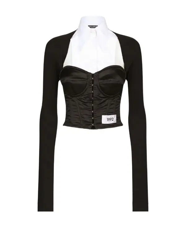 Dolce & Gabbana Dolce Gabbana Kim Corset Top - Black