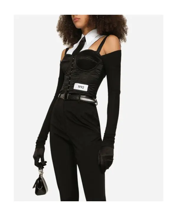 Dolce & Gabbana Corset Top With Logo Detail