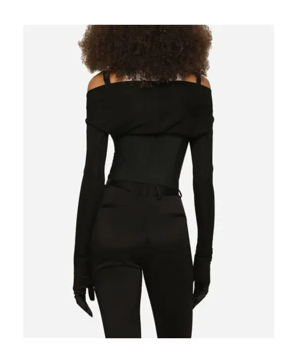 Dolce & Gabbana Corset Top With Logo Detail
