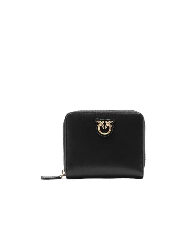 Pinko Logo Plaque Zip-around Wallet - Black