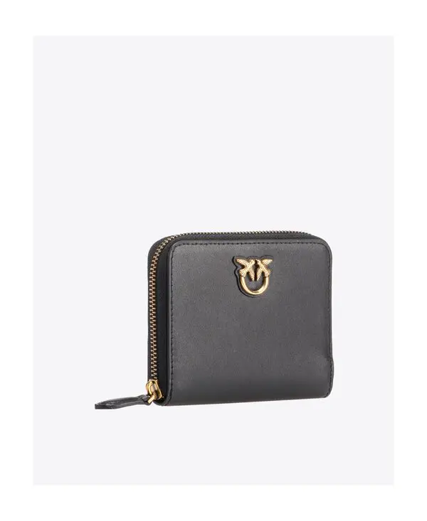 Pinko Logo Plaque Zip-around Wallet - Black