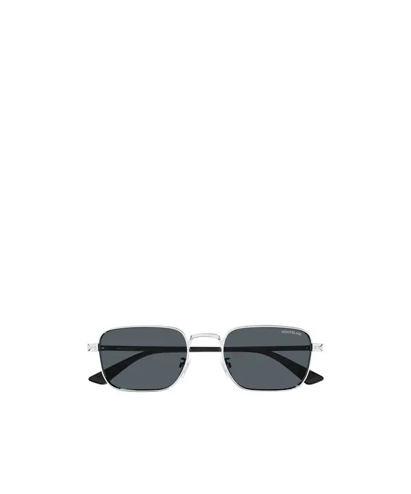 Montblanc Eyewear Mb0339s Square Sunglasses - Silver Black