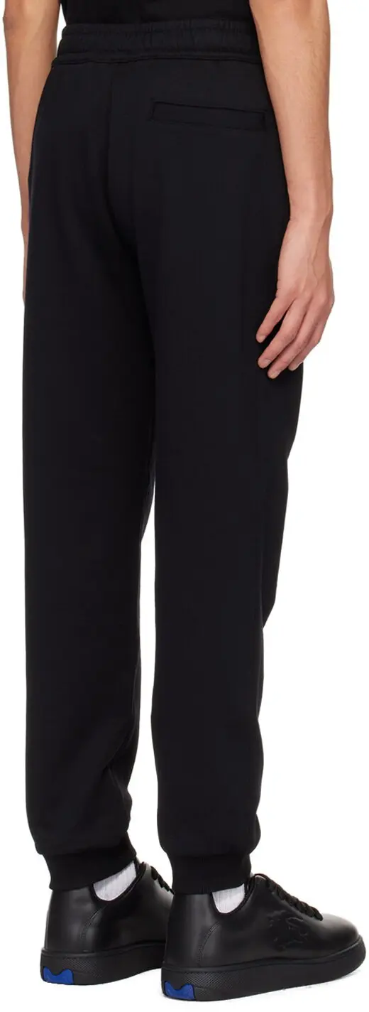 Burberry Logo Printed Track Pants - Black