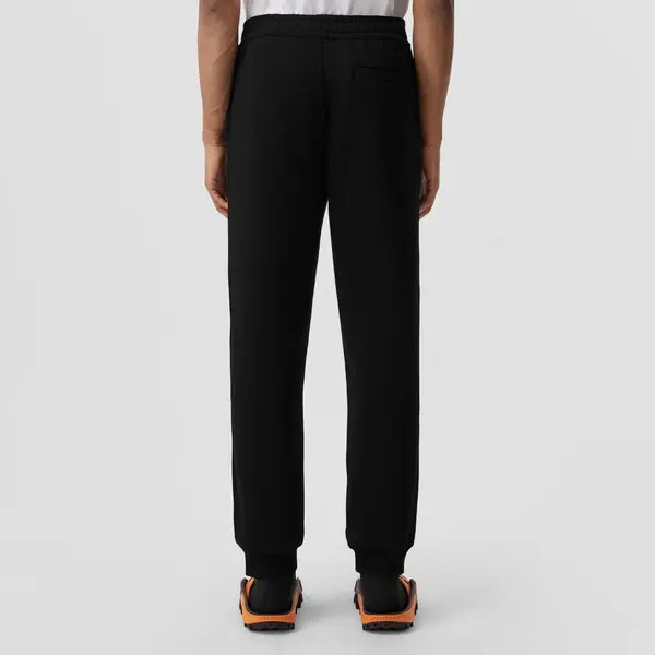 Burberry Logo Printed Track Pants - Black