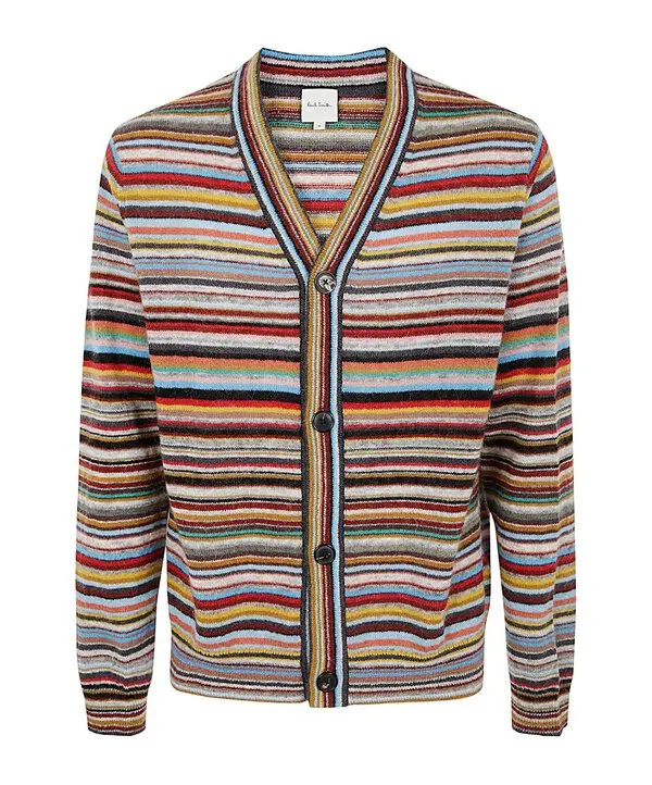 Paul Smith Signature Stripe V-neck Cardigan - Multicolor