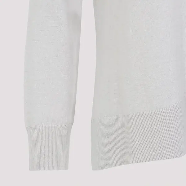 Max Mara Verona Crewneck Long-sleeved Jumper - White