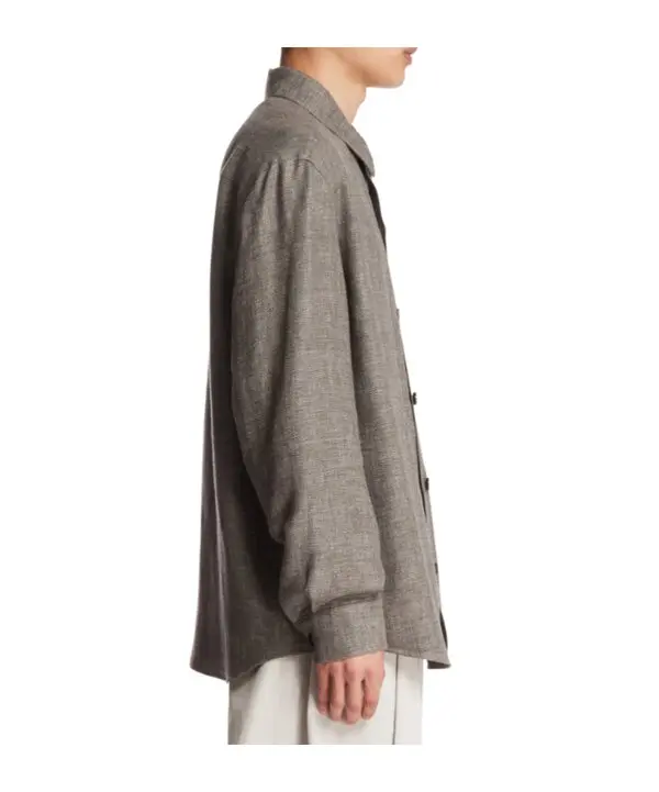 Zegna Long Sleeve Buttoned Overshirt - Black