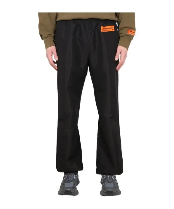 Heron Preston Wide Leg Pants With Logo Detail