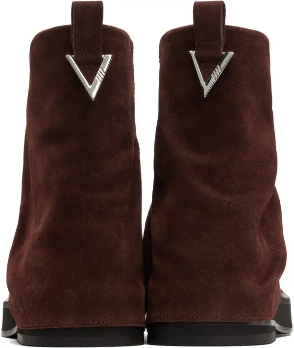 Attico The Mini Robin Combat Boots - Brown