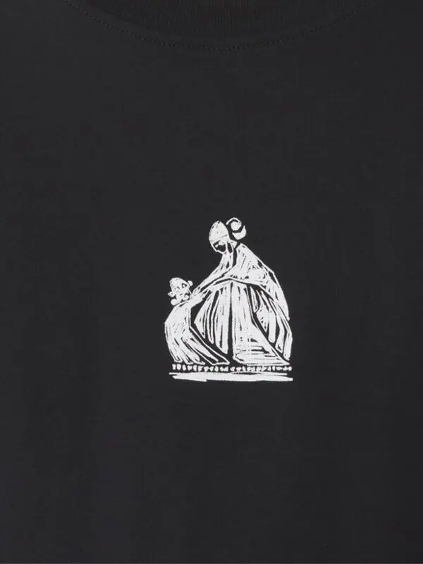 LANVIN Graphic Printed Crewneck T-shirt - Black