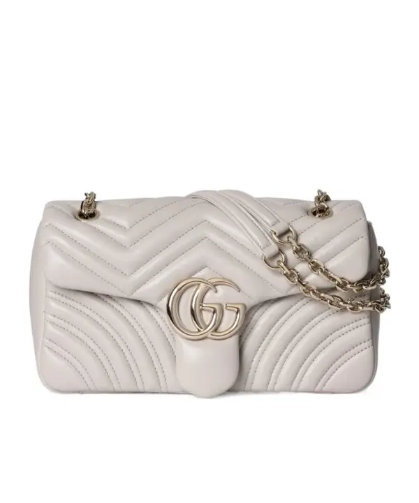 Gucci Gg Marmont Medium Shoulder Bag - Light Grey