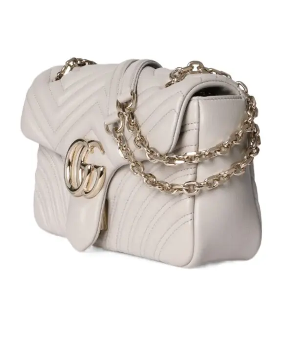 Gucci Gg Marmont Medium Shoulder Bag - Light Grey