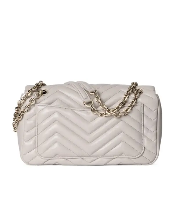 Gucci Gg Marmont Medium Shoulder Bag - Light Grey