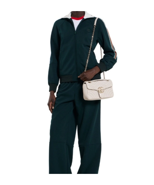 Gucci Gg Marmont Medium Shoulder Bag - Light Grey