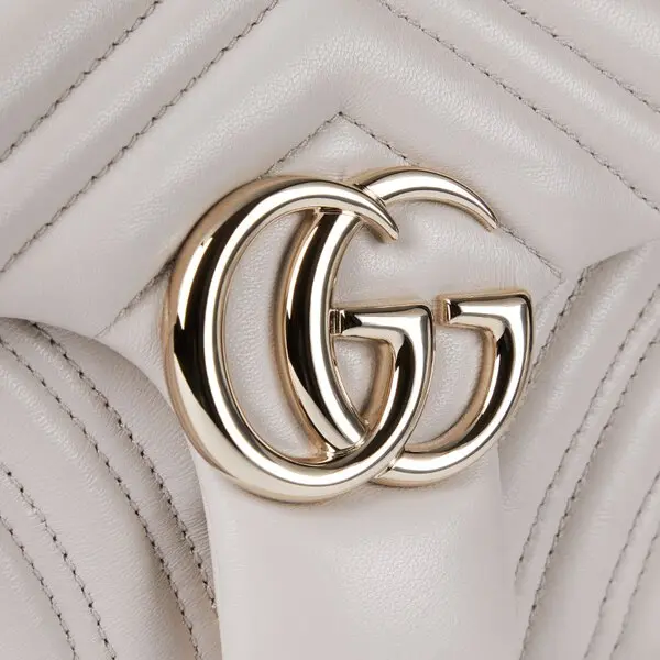 Gucci Gg Marmont Medium Shoulder Bag - Light Grey