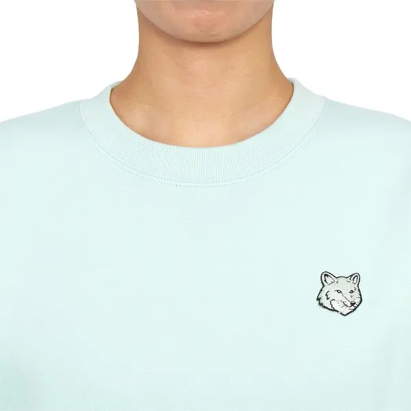 Maison Kitsuné Bold Fox Head Patch Crewneck Sweatshirt