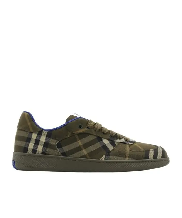 Burberry Checked Lace-up Sneakers - Wilderness