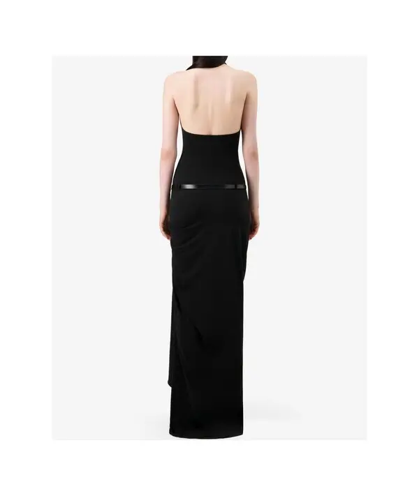Coperni High Neck Sleeveless Draped Dress