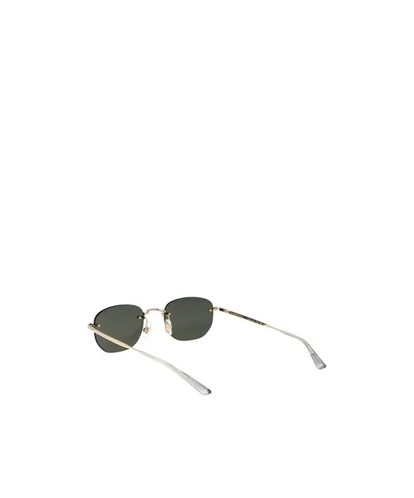 Montblanc Rimless Oval Frame Sunglasses - Gold