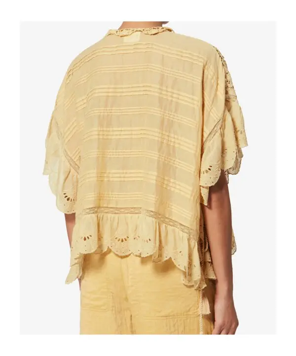 Isabel Marant Étoile Floral Lace Kaftan Top