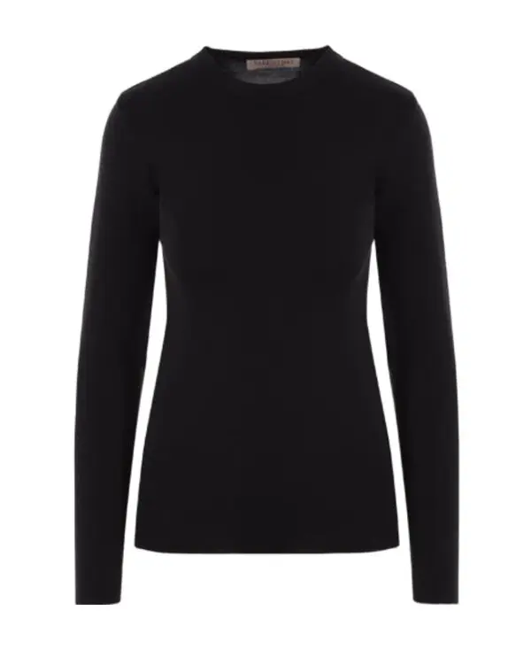 Valentino Garavani Long-sleeved Crewneck Knitted Jumper With Cutout