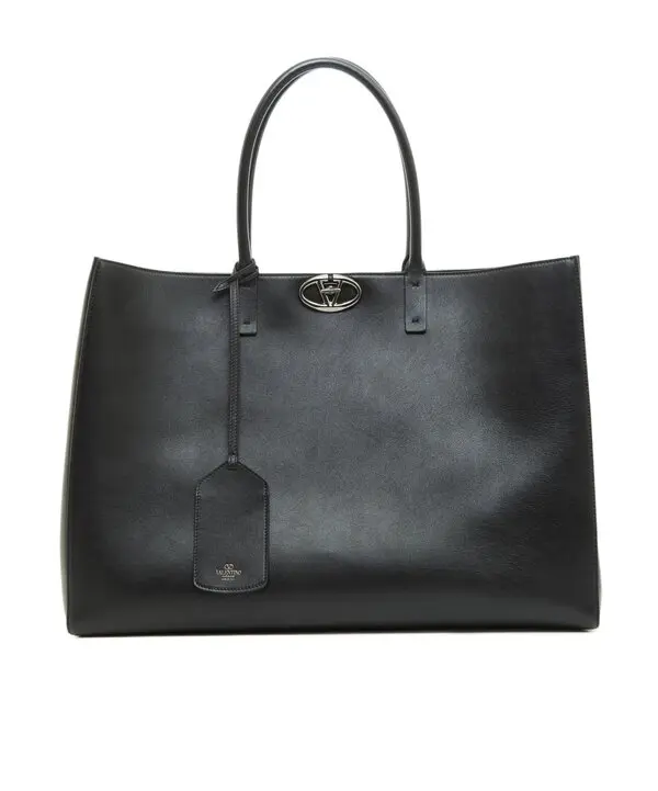 Valentino Garavani Vlogo The Bold Top Handle Bag - Black