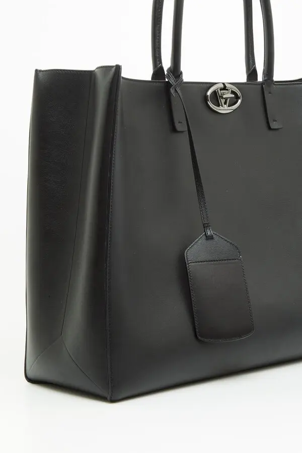Valentino Garavani Vlogo The Bold Top Handle Bag - Black