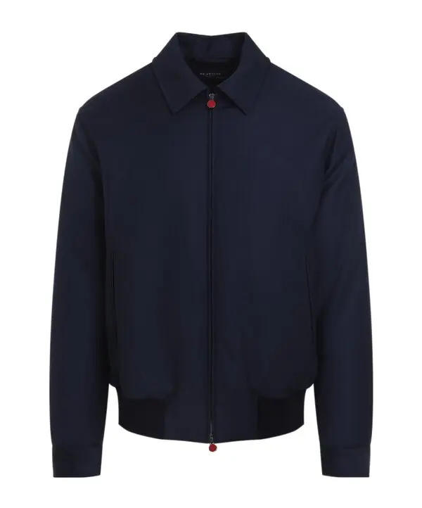 Kiton Zip-up Bomber Jacket - Black