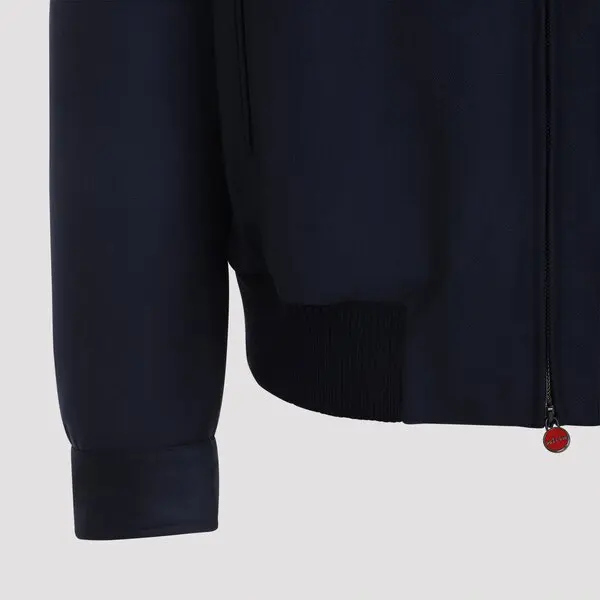 Kiton Zip-up Bomber Jacket - Black