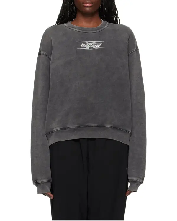Alexander Wang Blade Logo Sweatshirt - Washed Grey