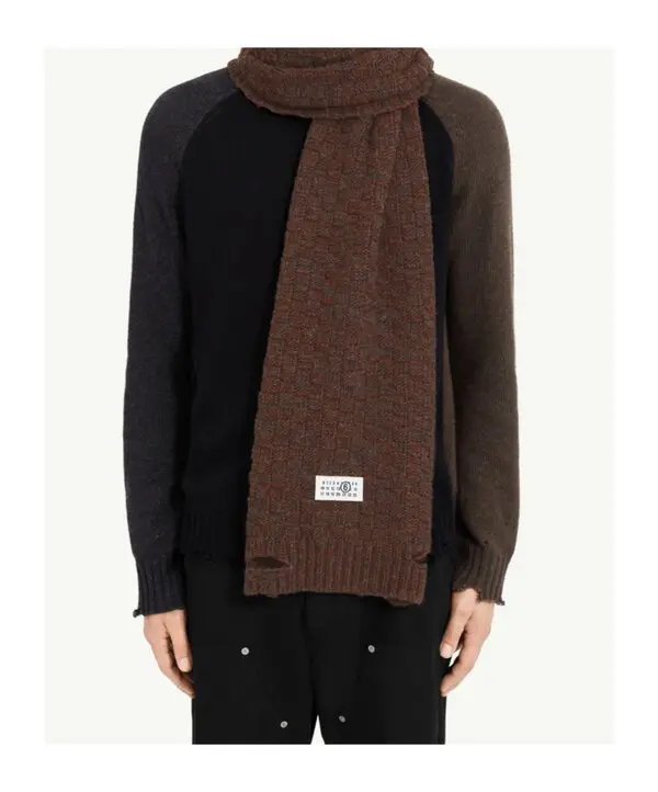MAISON MARGIELA Logo-patch Scarf