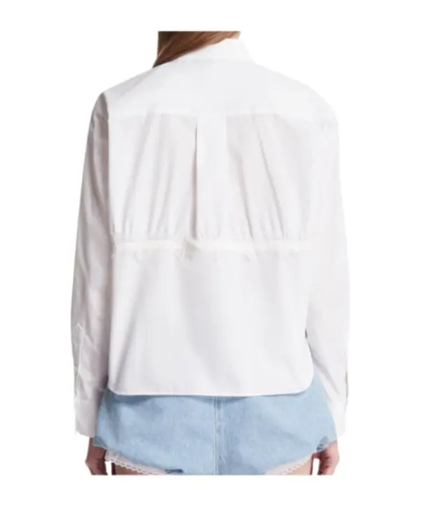 Sacai Long Sleeve Shirt With Lace Splicing