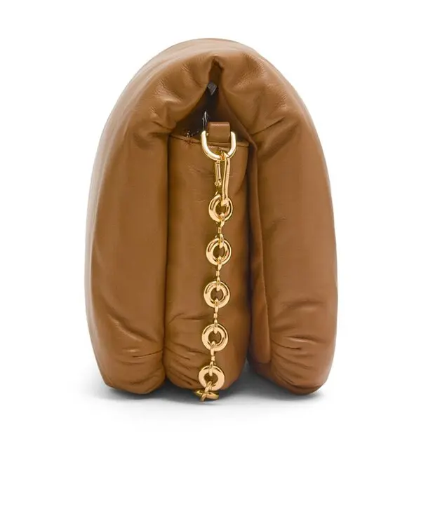 Loewe Puffer Goya Bag In Shiny Nappa Lambskin - Brown