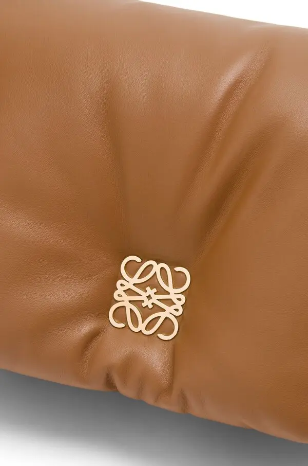 Loewe Puffer Goya Bag In Shiny Nappa Lambskin - Brown