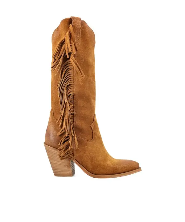 JE T'AIME Fringed Western Boots