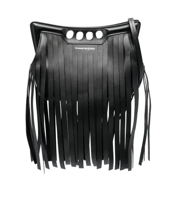 Alexander McQueen The Peak Fringed Mini Shoulder Bag