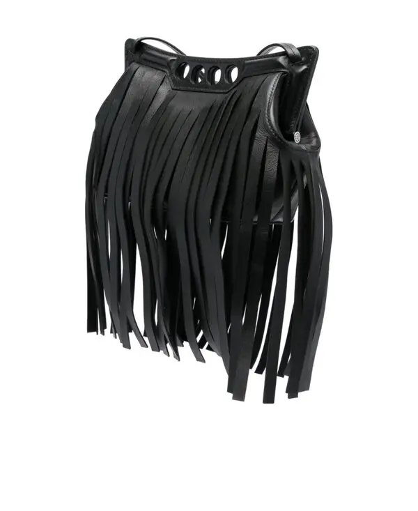 Alexander McQueen The Peak Fringed Mini Shoulder Bag
